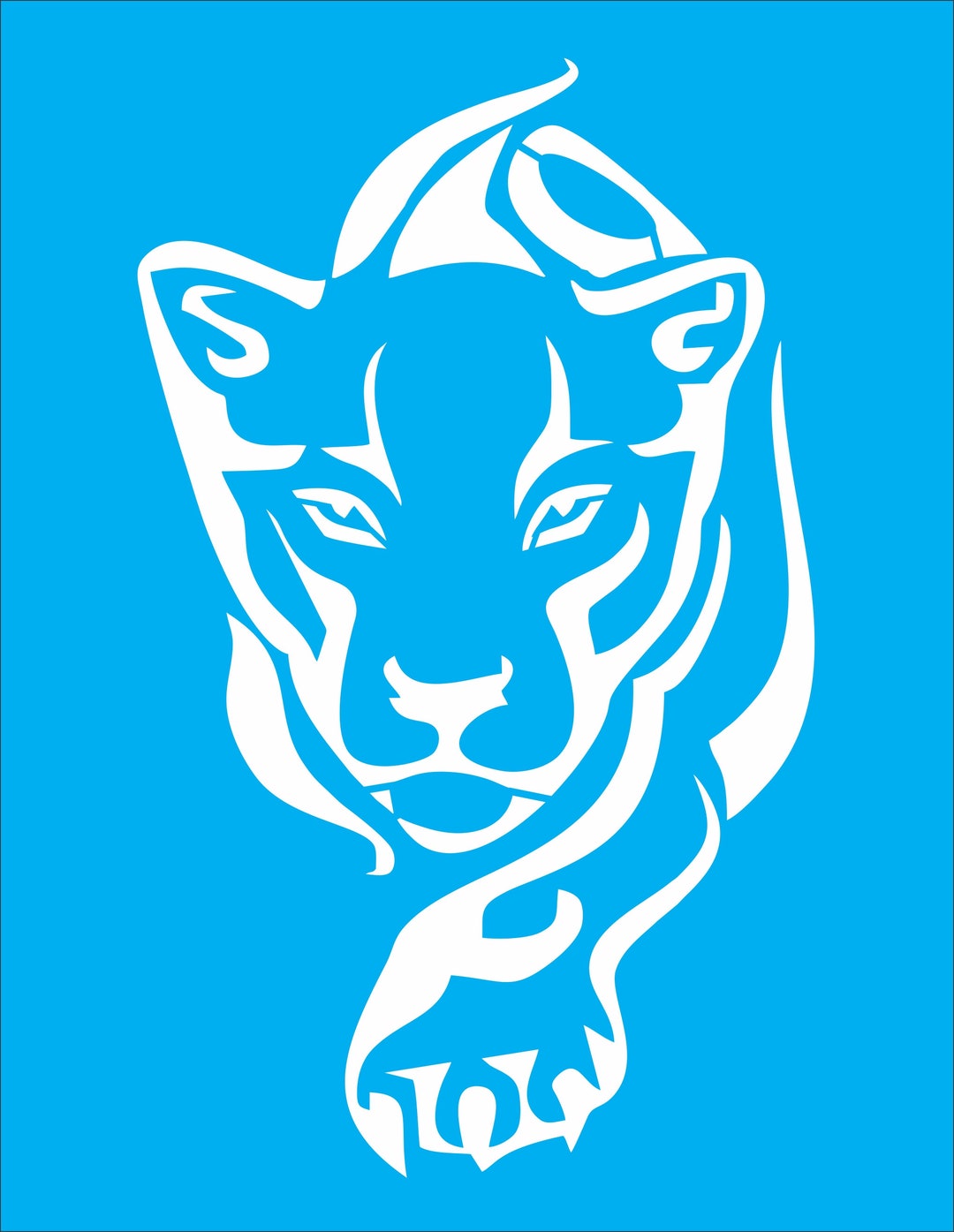 Tiger Stencil - Big Cat Stencil - Cat Stencil - Animal Stencil ...