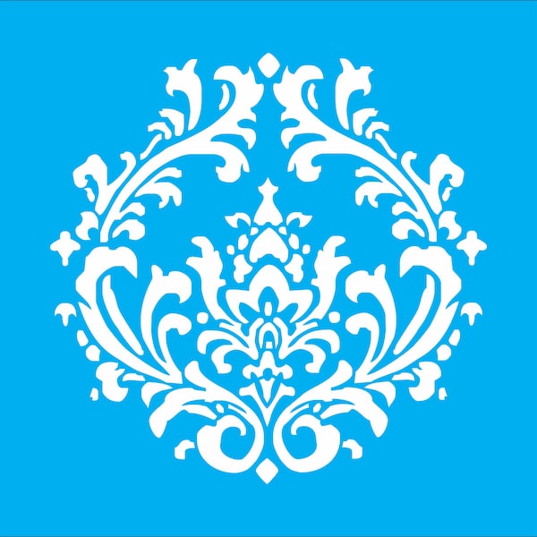 Damask Stencil - Etsy
