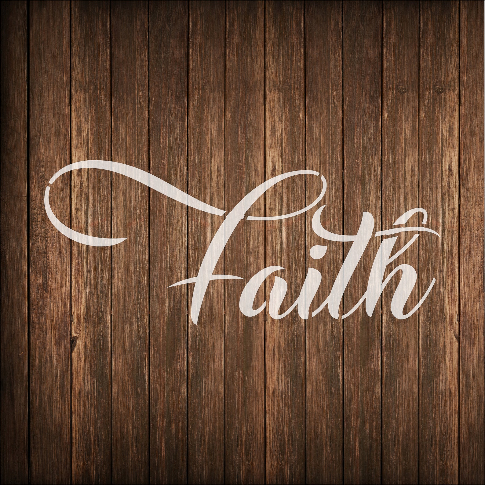 Faith Stencil for Wood Signs, the Word Faith Stencil for Signs and ...