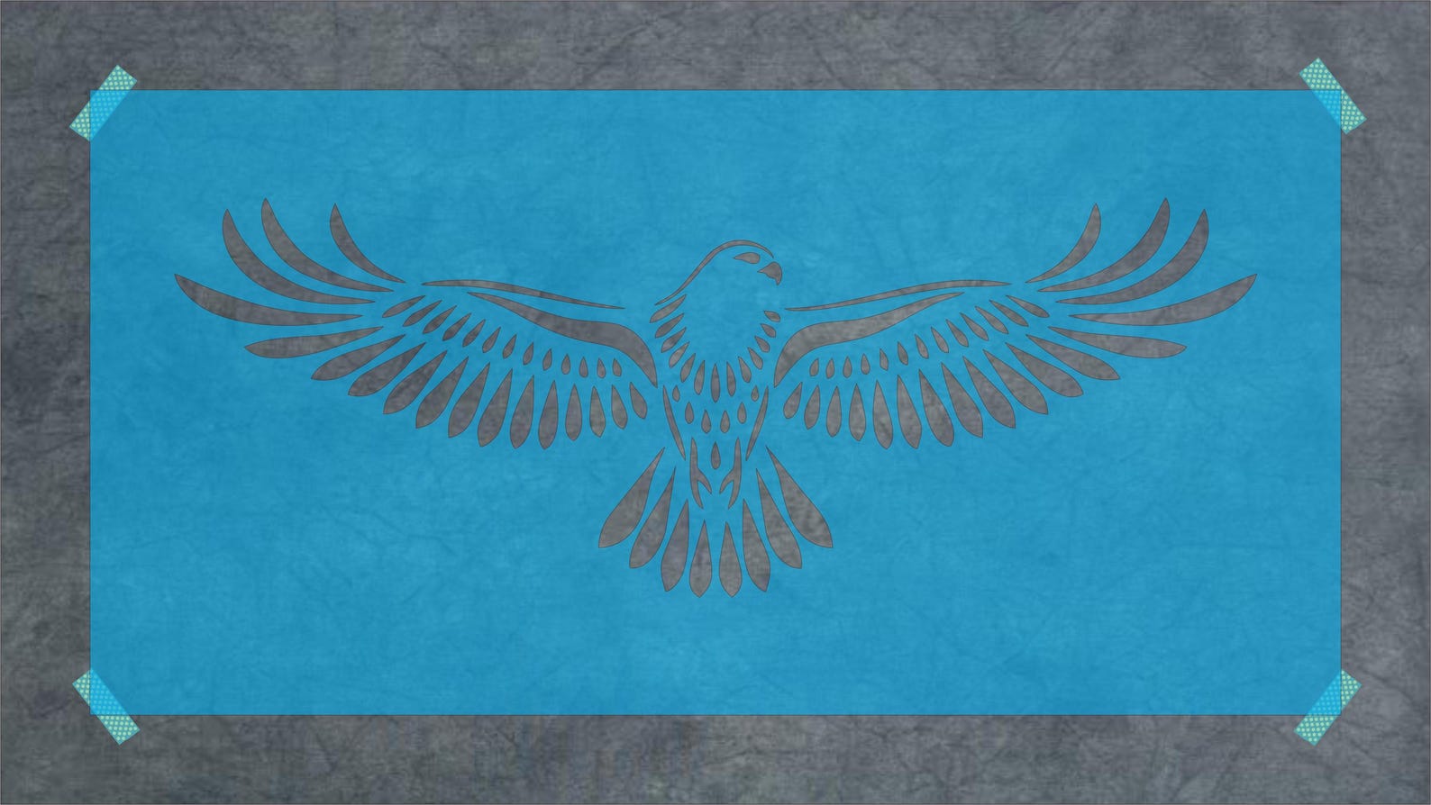Hawk With Turned Head in Flight Stencil, Flying Bird Stencil - Eagle ...