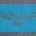 Hawk With Turned Head in Flight Stencil, Flying Bird Stencil - Eagle ...