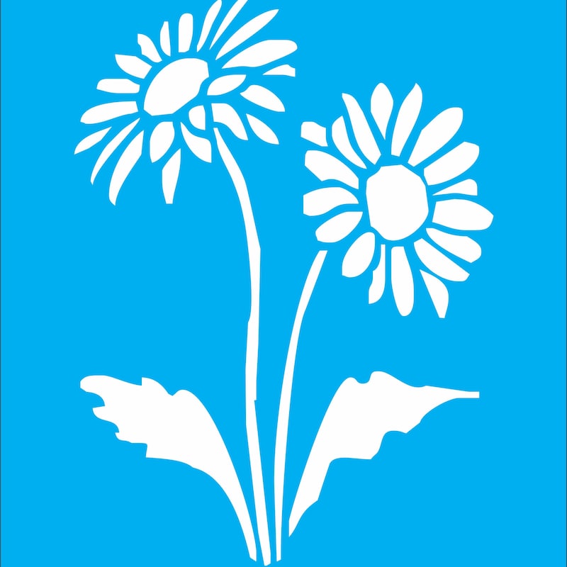 Daisy Stencil - Etsy