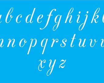 Lower Case Stencil | Etsy
