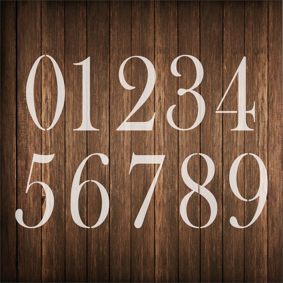 Numbers Stencil - Numbers for Signs - Numbers 007BAS - Stencil Numbers ...