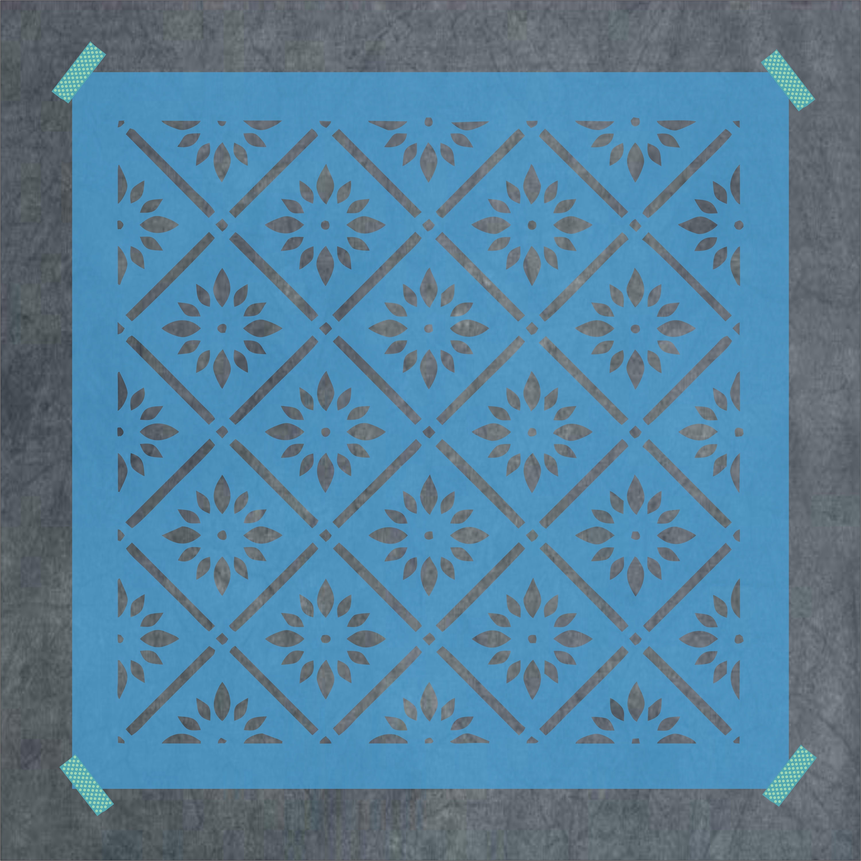 Tile Wall stencil repeatable pattern Wall stencil pattern 3 | Etsy