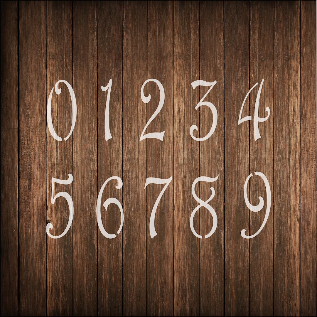 Numbers Stencil, Number Stencil for Signs, Numbers HAR, Stencil Numbers ...