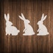 Rabbits Stencil - Set of Three Rabbit Stencils for Signs - Reuseable ...