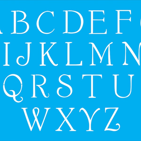 Alphabet Stencil - Etsy