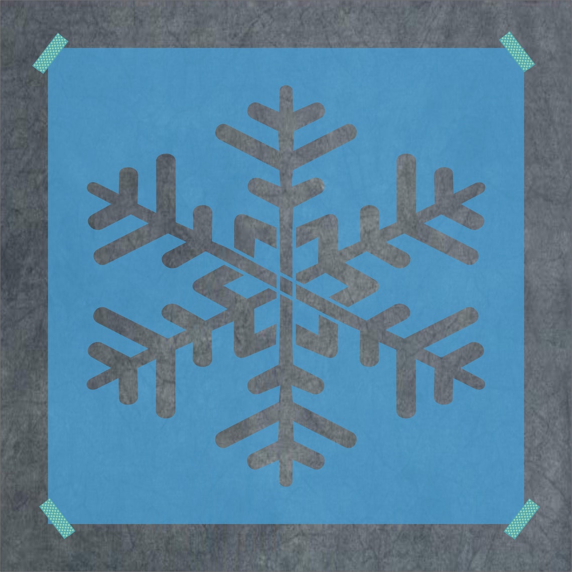 Snowflake Stencil Design 1 Snow Flake Stencil Snow Stencil - Etsy