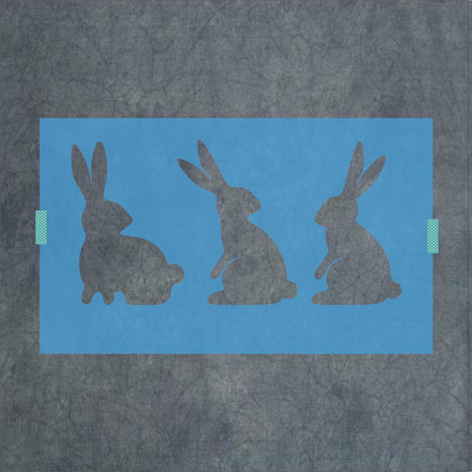 Rabbits Stencil Set of Three Rabbit Stencils for Signs | Etsy