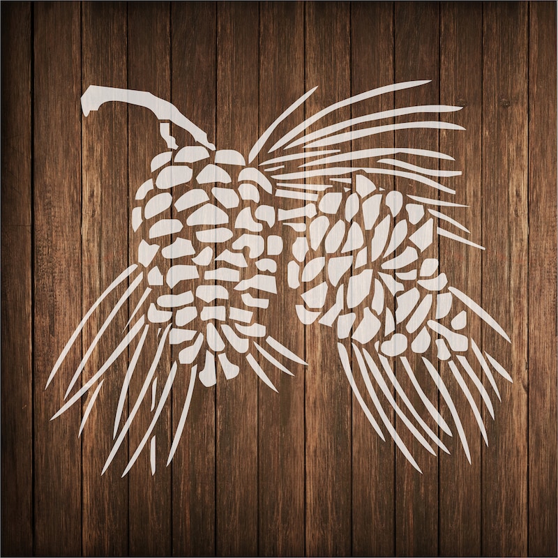 Pine Cone Stencil - Etsy