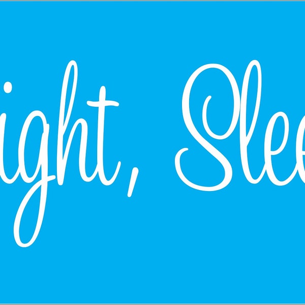Good Night Sleep - Etsy