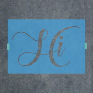 Hi Stencil, Reuseable Hawaii Stencil, Hi Stencil Several Sizes ...