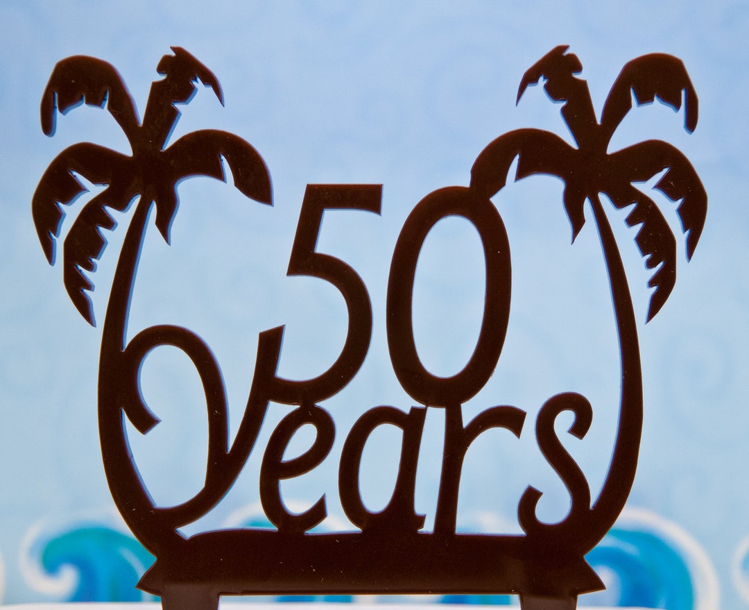 Palm Trees Cake Topper - Palm Tree Birthday Cake Topper - Palm Tree ...