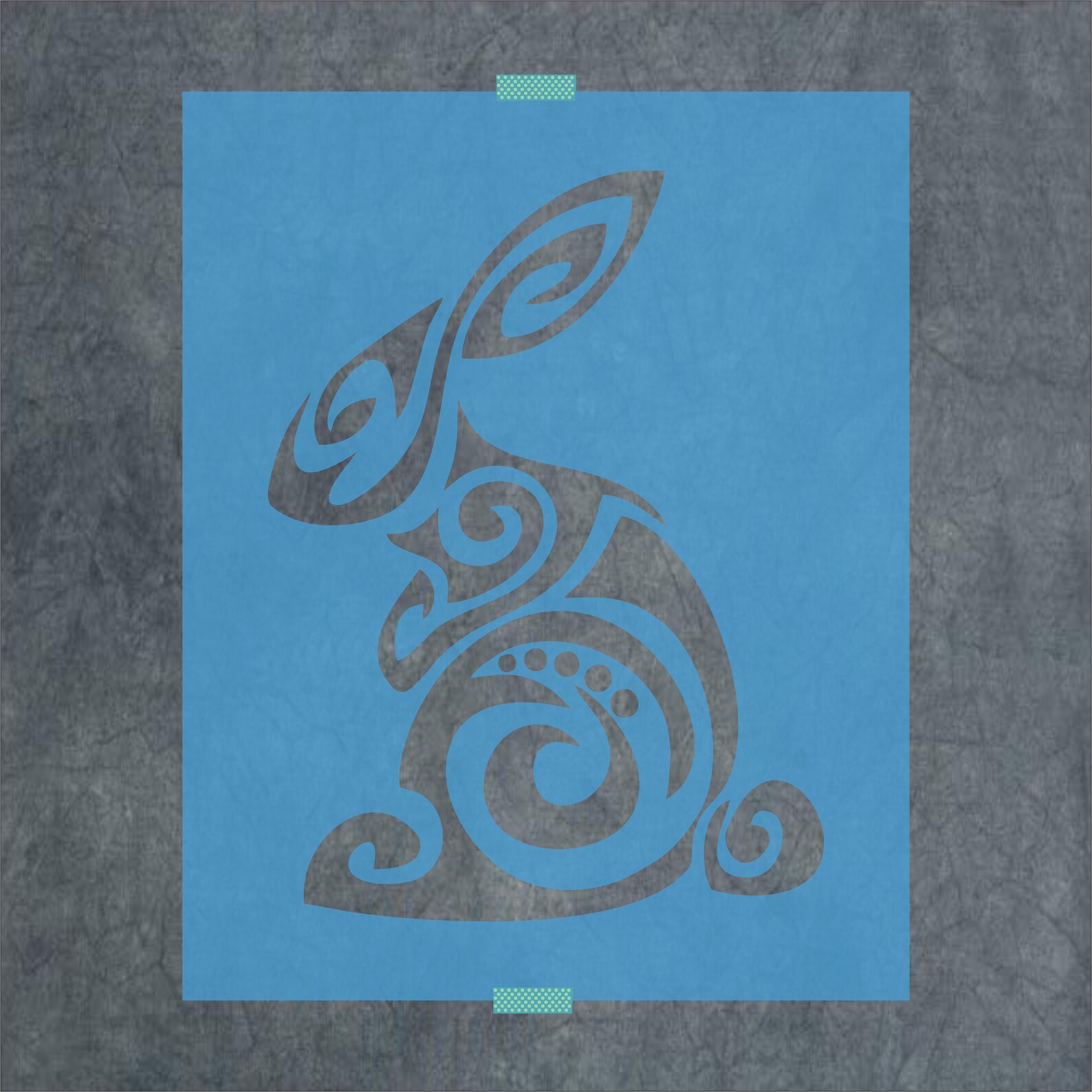 Tribal Rabbit Stencil Tribal Bunny Stencil Tribal Animal - Etsy