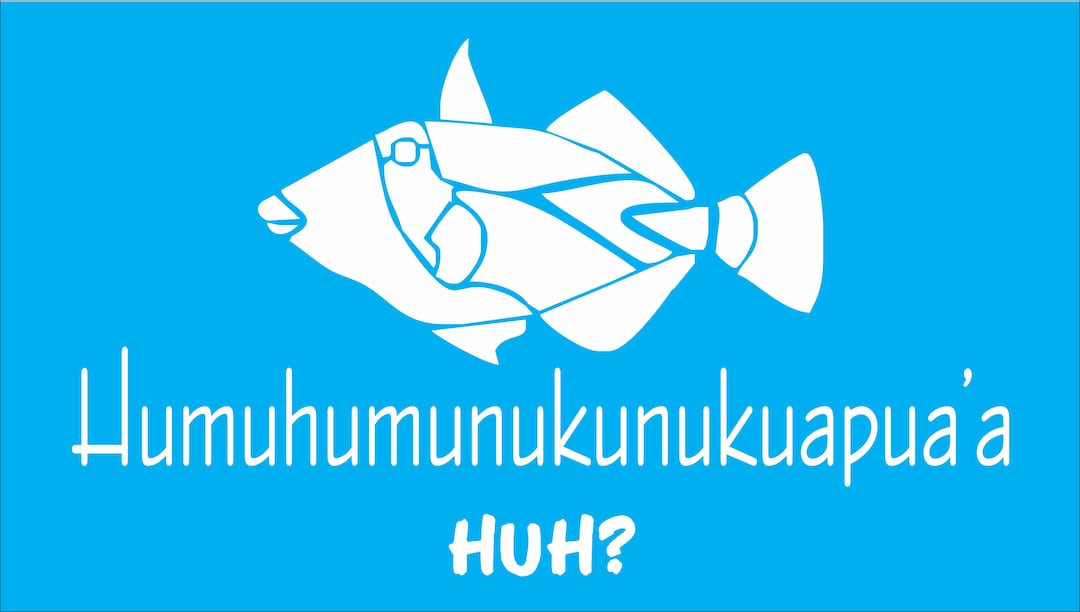 Humuhumunukunukuapuaa Fish Stencil - Beach Stencil - Funny Triggger ...