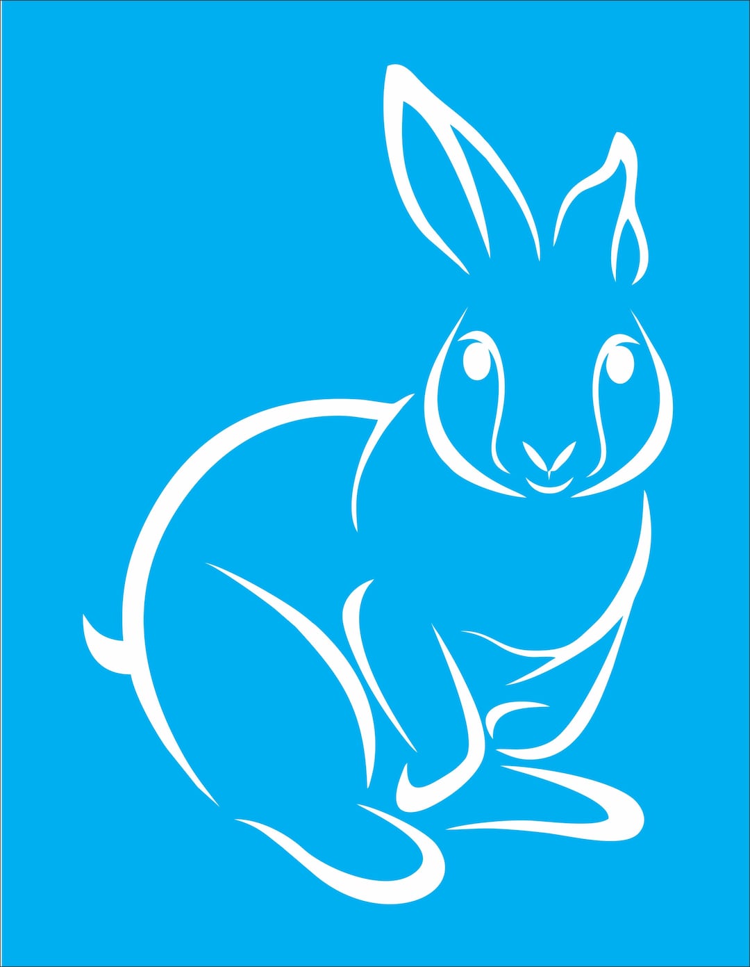 Rabbit Stencil - Rabbits - Reuseable Rabbit Stencil - Rabbit Stencil - Etsy