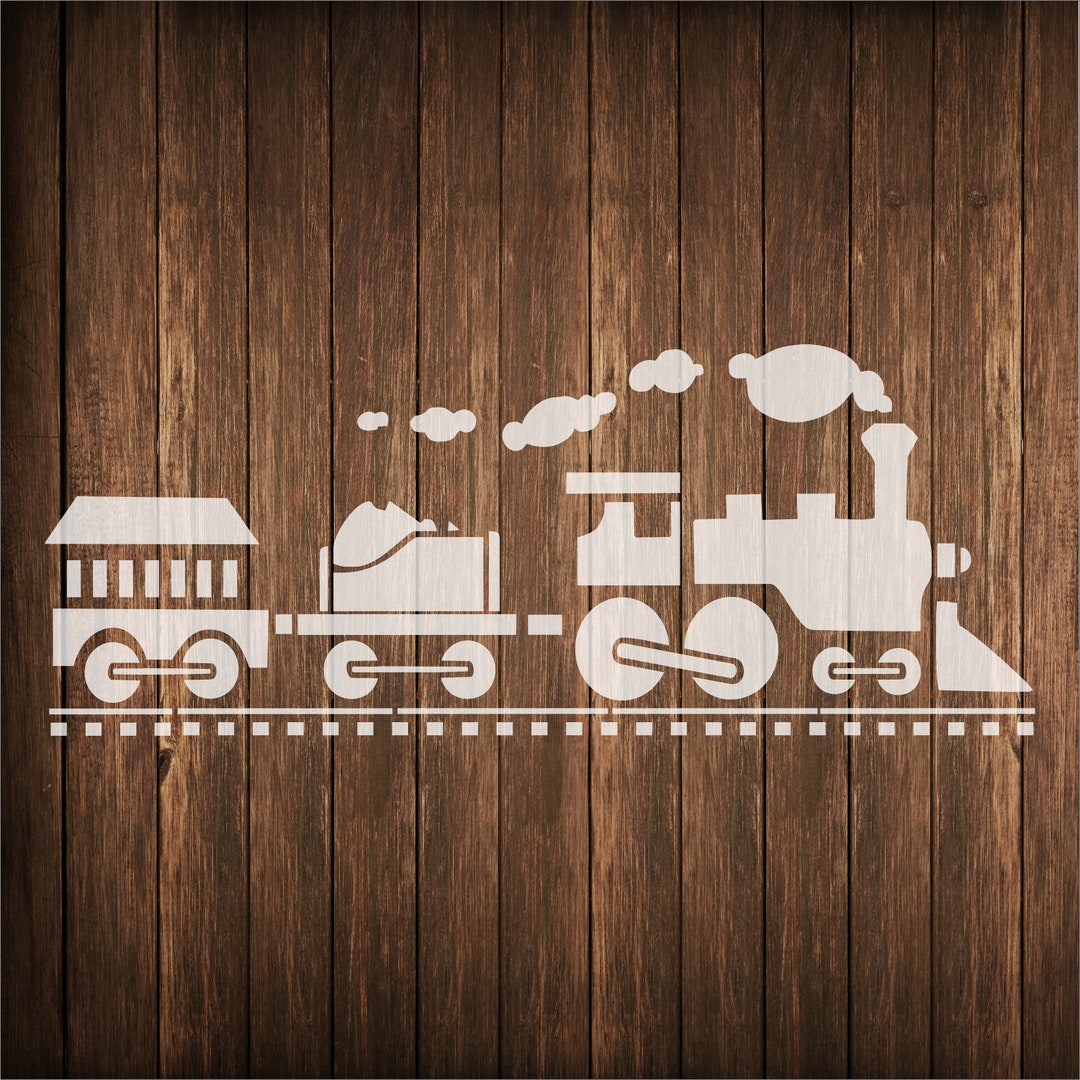 Train Stencil - Toy Train Stencil - Christmas Train Stencil - Etsy