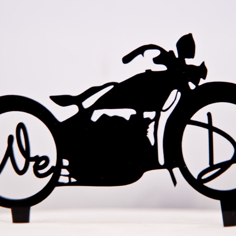 Motorcycle Cake Topper - Etsy