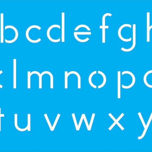 Lower Case Alphabet Stencil Back Reusable Alphabet Stencil - Etsy
