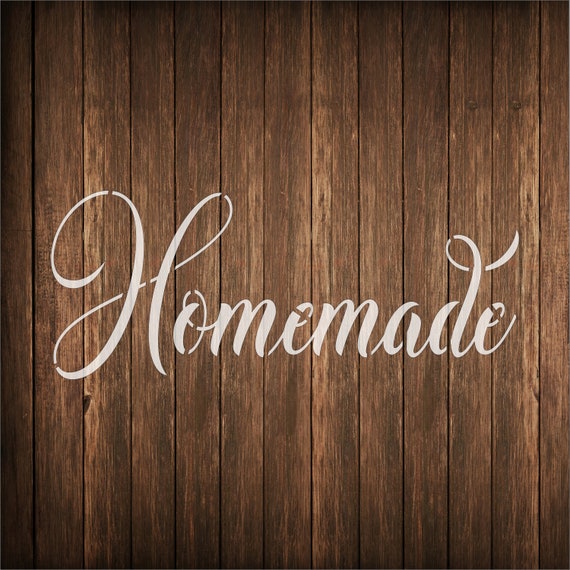 Homemade Stencil Homemade Word Stencil for Wood Signs | Etsy