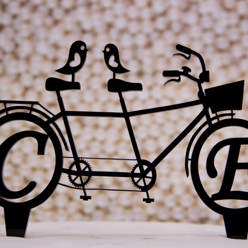 Bicycle Cake Topper - Etsy