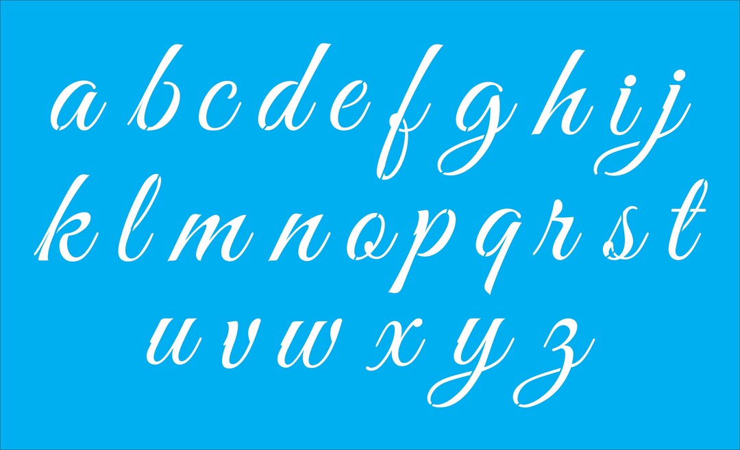 Lower Case Alphabet Stencil 1031GV - Reusable Alphabet Stencil 1031GV ...