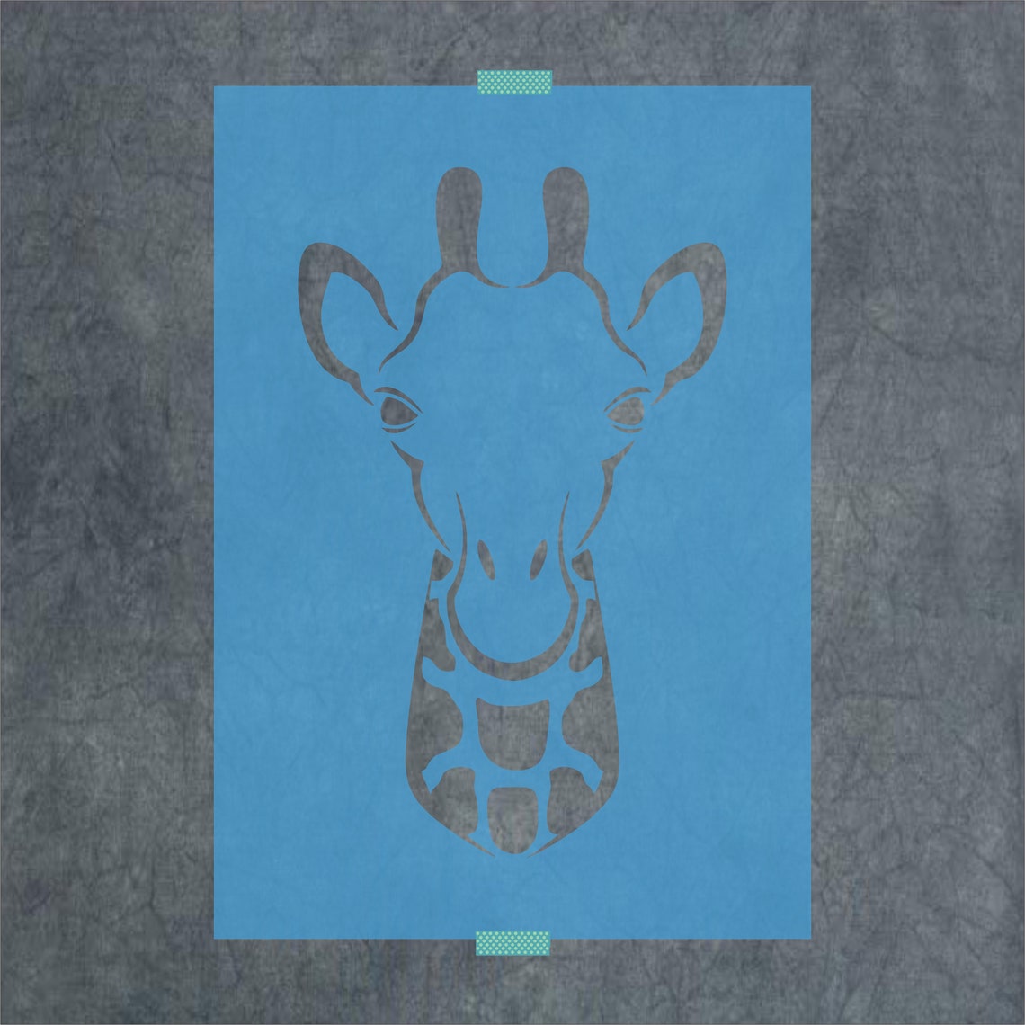 Giraffe Head Stencil Reuseable Stencil Giraffe Stencil - Etsy