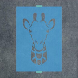 Giraffe Head Stencil - Reuseable Stencil - Giraffe Stencil - Giraffe ...