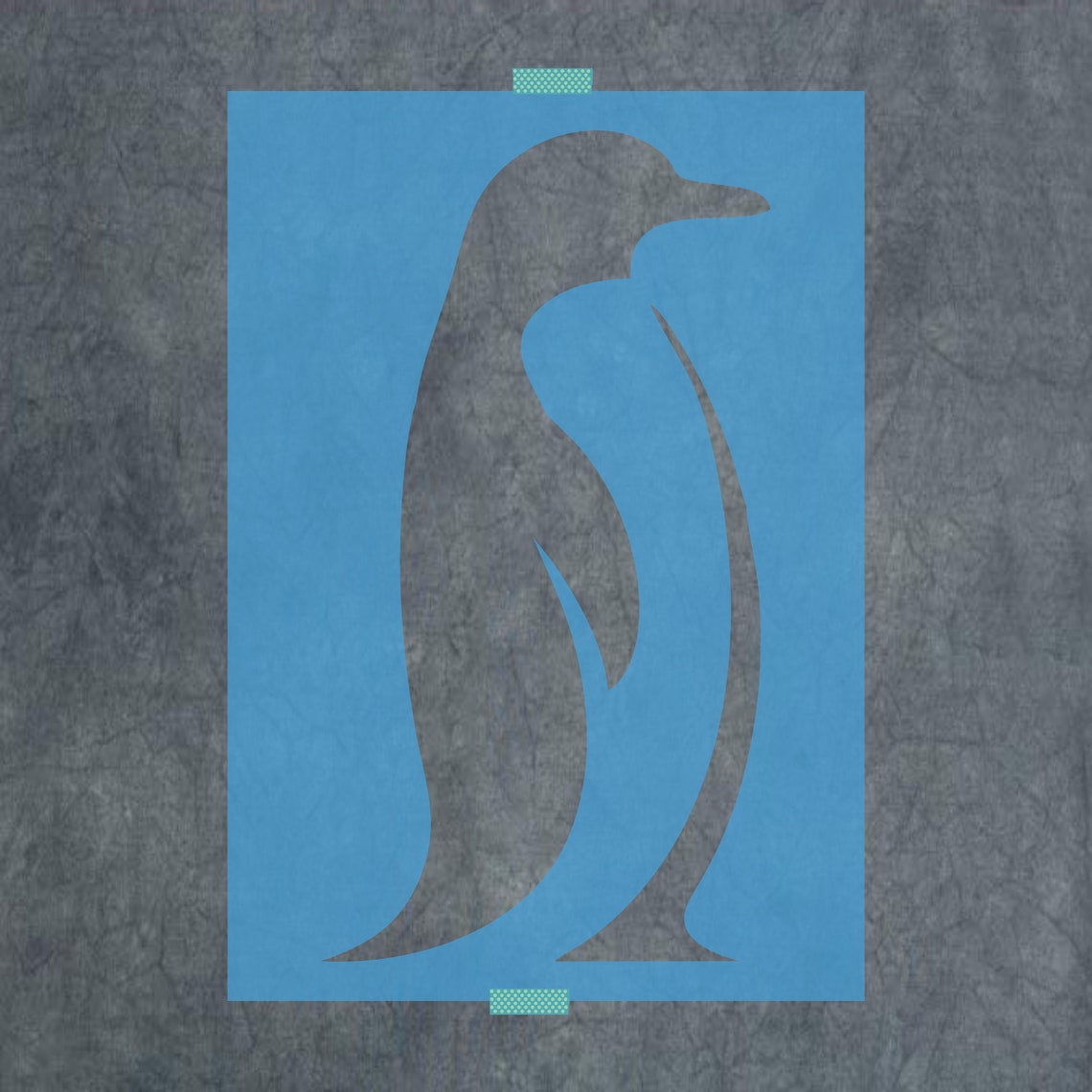 Penguin Stencil King Penguin Reuseable Penguin Stencil - Etsy