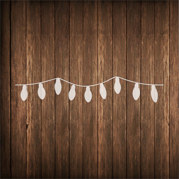 Christmas Lights Stencil String of Chrismtas Lights Stencil - Etsy