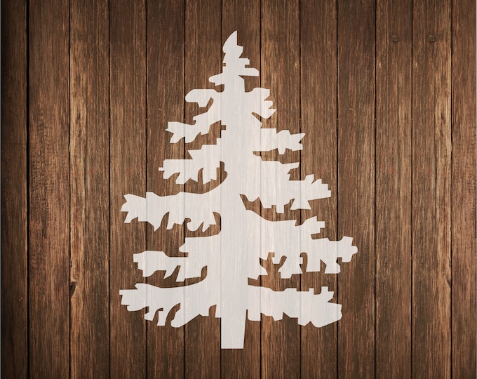 Pine Tree Stencil Reusable Pine Tree Stencil DIY Craft Stencil, Large ...