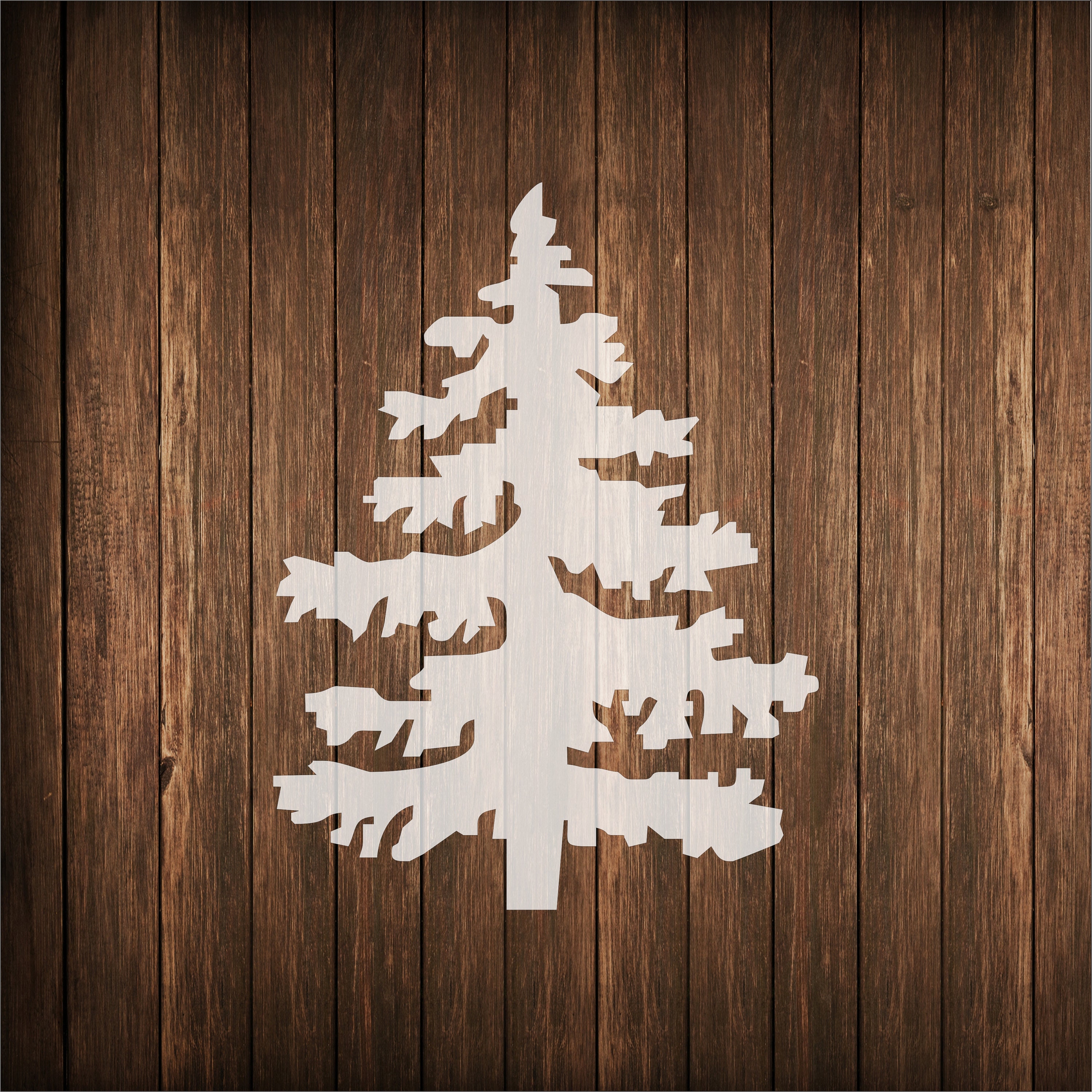 Tree Stencil pine Tree Stencil Christmas Tree Stencil - Etsy