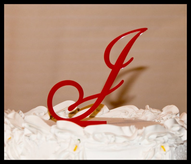 Monogram Wedding Cake Topper- Initial Wedding Cake Topper - Wedding ...