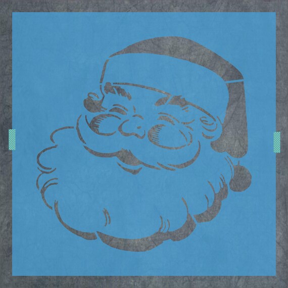 Santa Face Stencil
