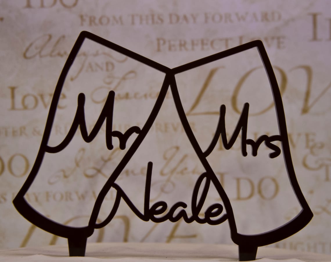 Personalized Guinness Beer Glasses Custom Wedding Cake Topper | Etsy