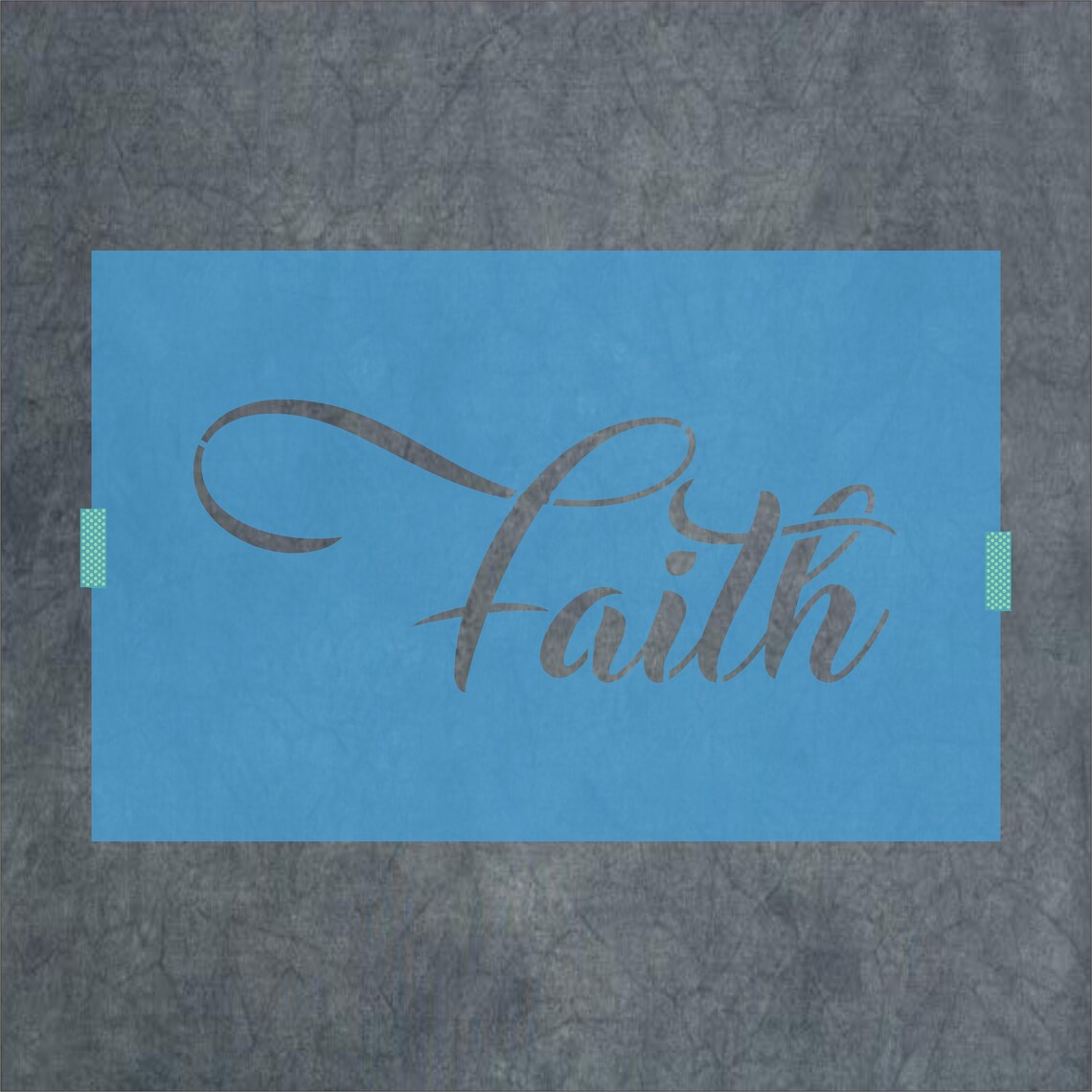 Faith Stencil for Wood Signs the Word Faith Stencil for Signs - Etsy