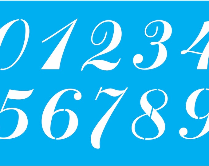 Numbers Sheet Stencil, Reusable Stencil, Art Stencil, DIY Craft Stencil ...