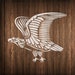 Eagle in Flight Stencil, Flying Bird Stencil - Eagle, Hawk, Raptor ...
