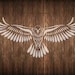 Hawk in Flight Stencil, Flying Bird Stencil - Eagle, Hawk, Raptor ...