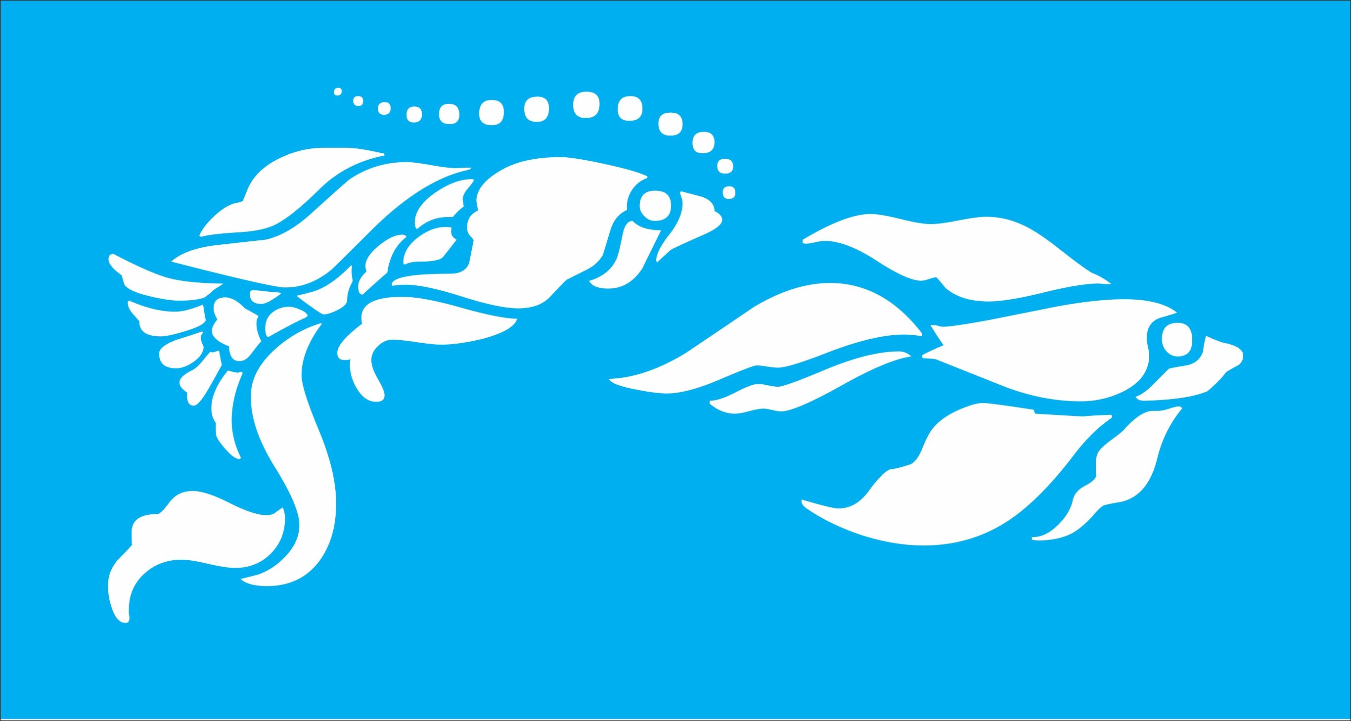 Tropical Fish Stencil
