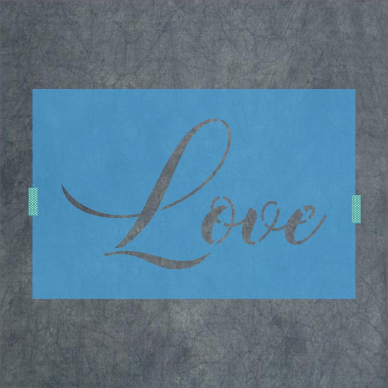 Love Stencil for Wood Signs, the Word Love Stencil for Signs and Walls ...