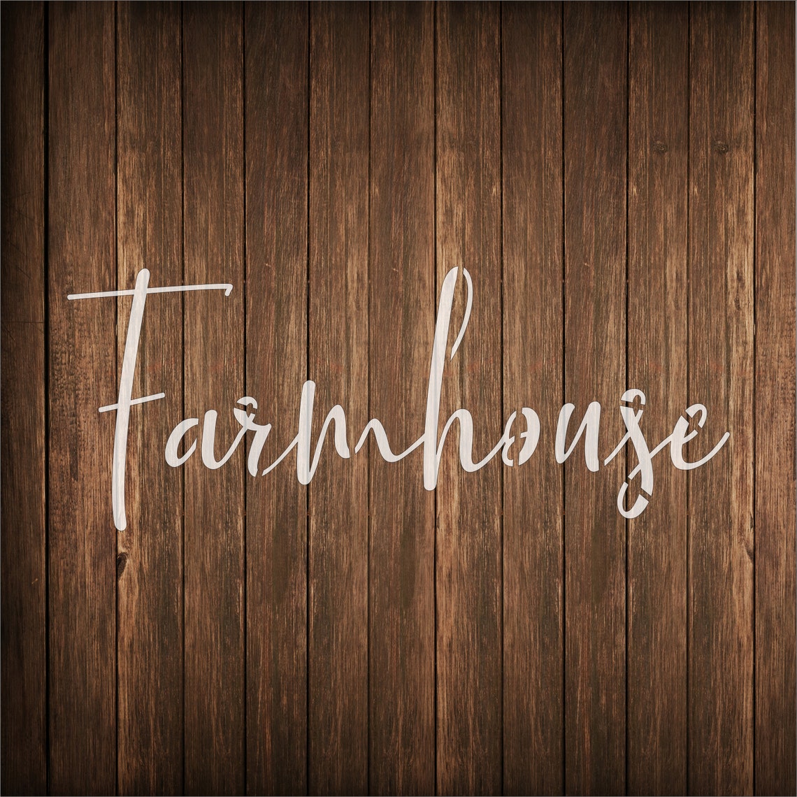 Farmhouse Stencil Farmhouse Word Stencil for Wood Signs - Etsy