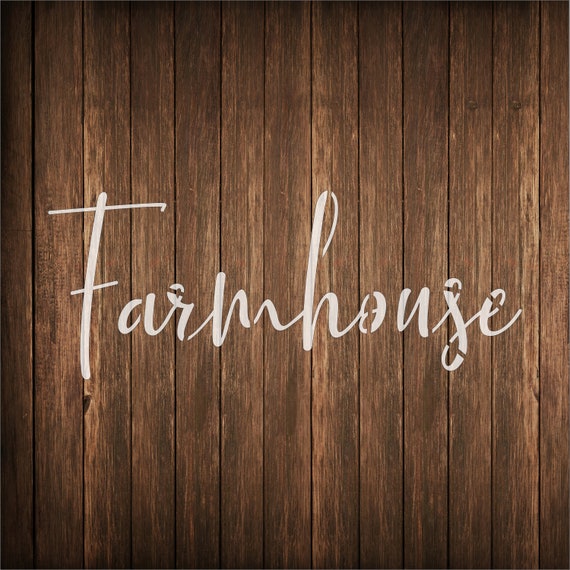 Printable Word Stencil Farmhouse