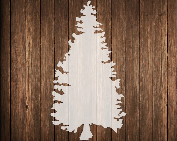 Pine Tree Stencil Reusable Pine Tree Stencil DIY Craft Stencil, Large ...