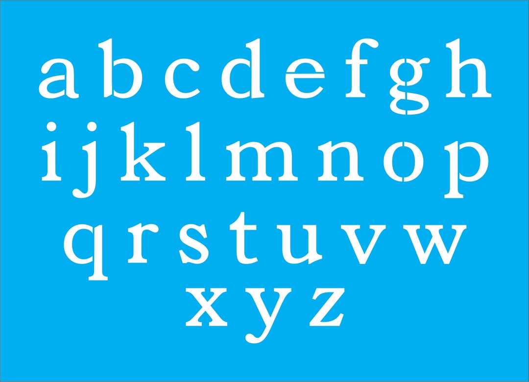 Lower Case Alphabet Stencil Book - Reusable Alphabet Stencil Book ...