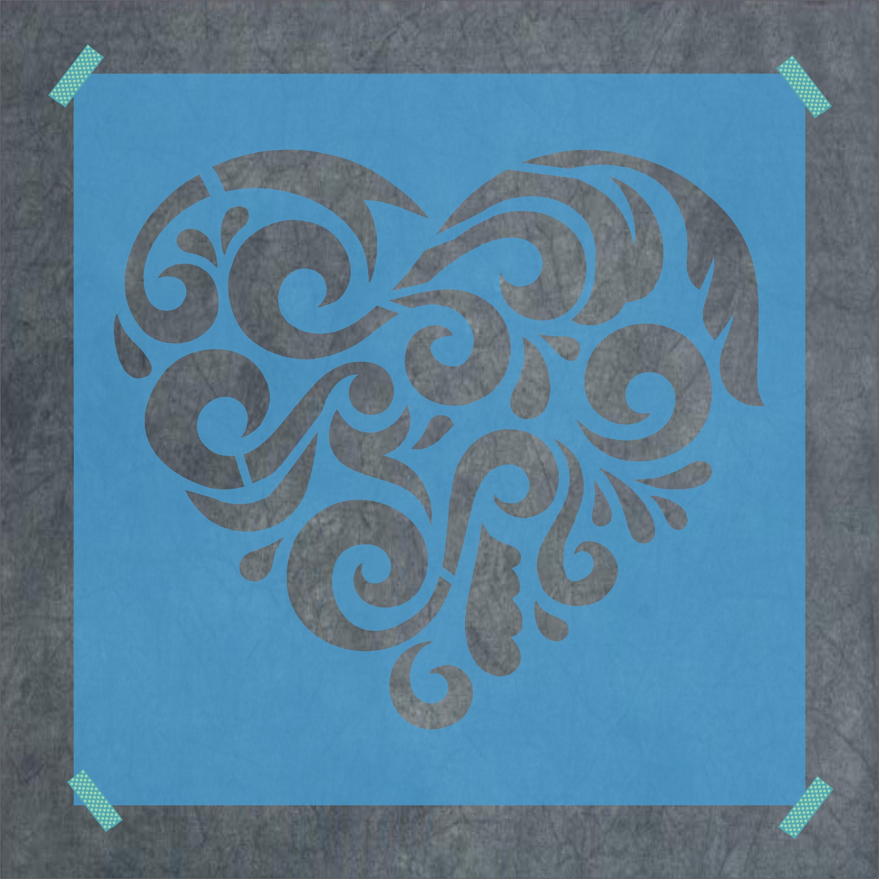 Decorative Heart Stencil for Wood Signs Heart Stencil for - Etsy