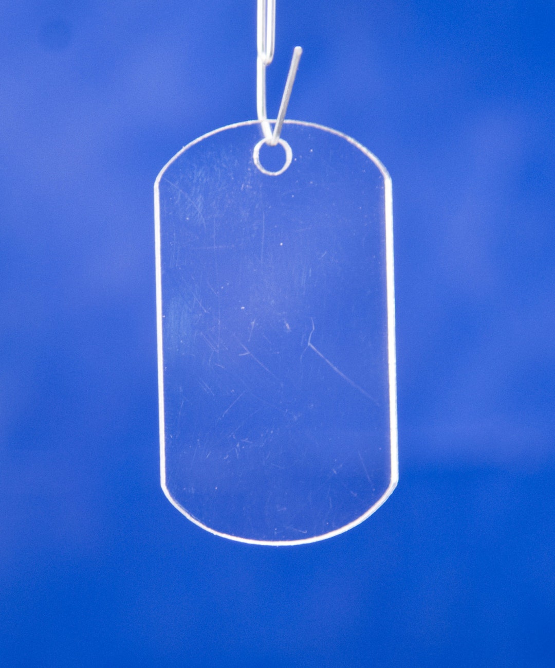 Dog Tag - Clear Acrylic Key Chain Blanks -clear Acrylic Dog Tag - Set ...