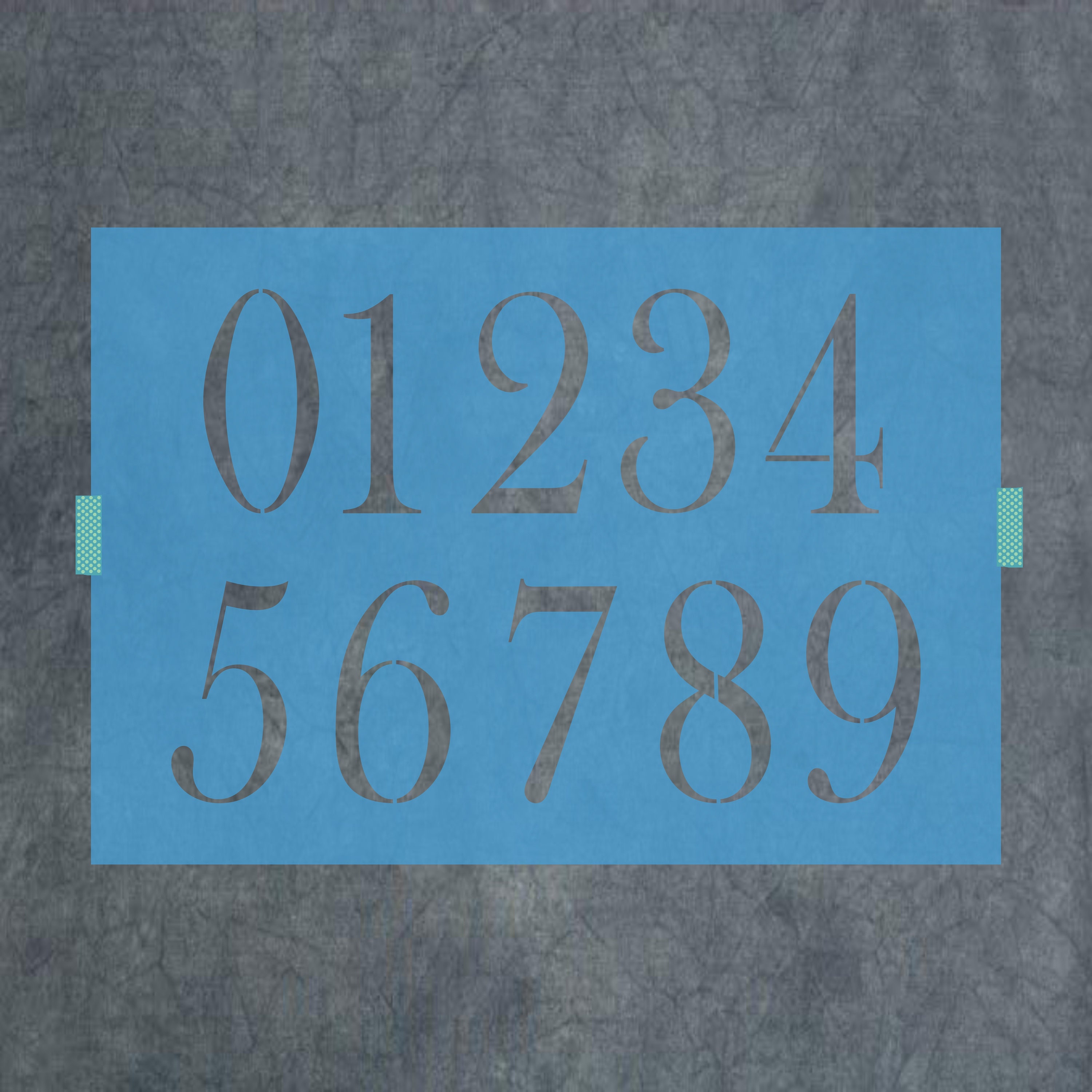 Numbers Stencil Numbers for Signs Numbers 007BAS Stencil - Etsy