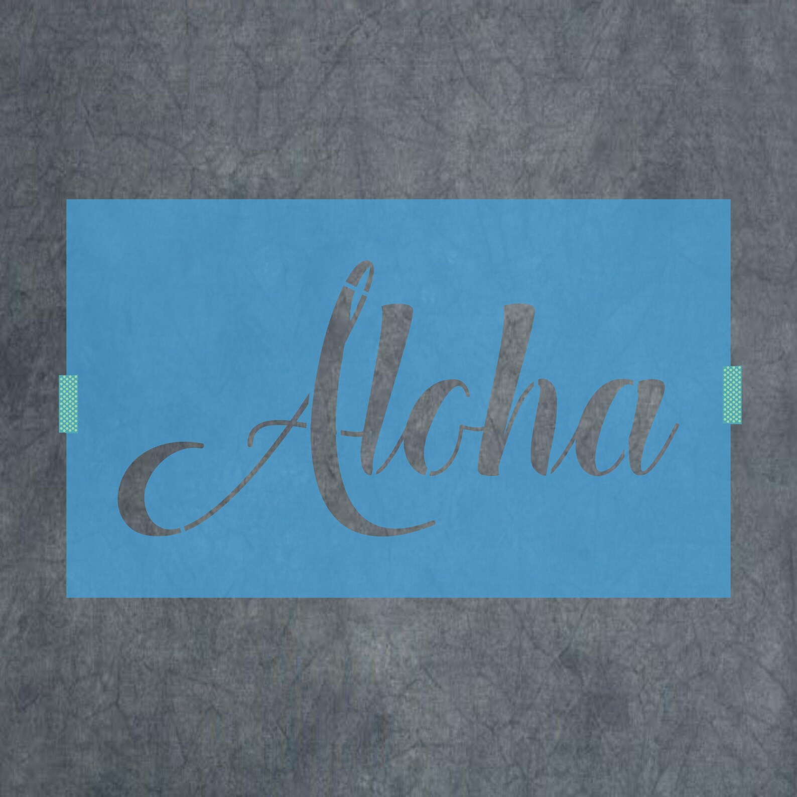 Aloha Stencil, Reuseable Aloha Hawaii Stencil, Hawaii Aloha Stencil ...
